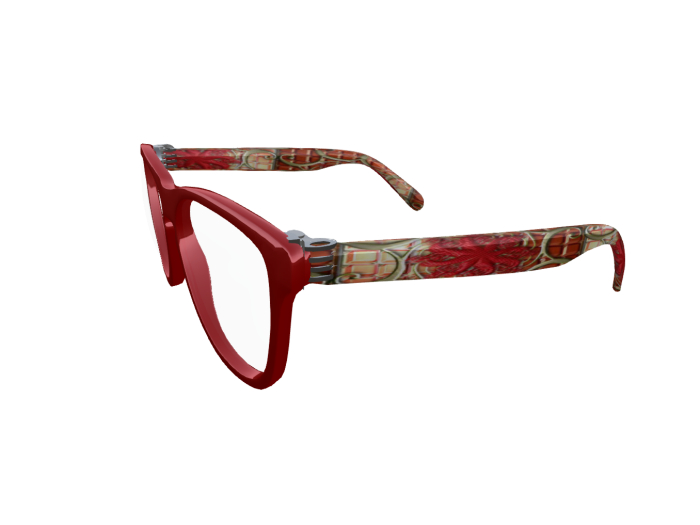 Second Life Marketplace Nerd Glasses Magic Red